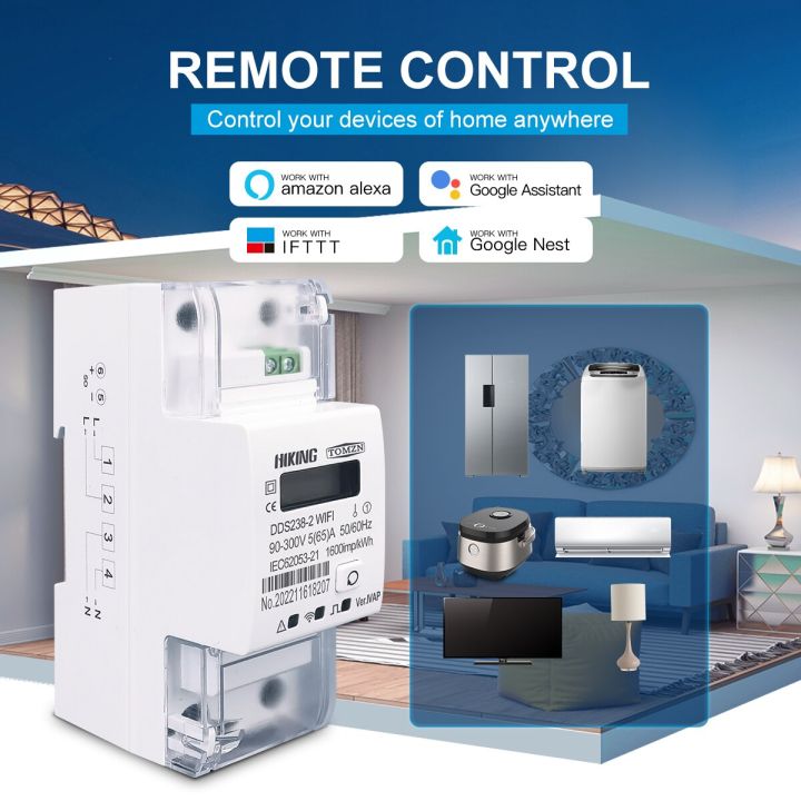 Official Shipment WIFI Bidirectional Energy Meter Timer Power ...