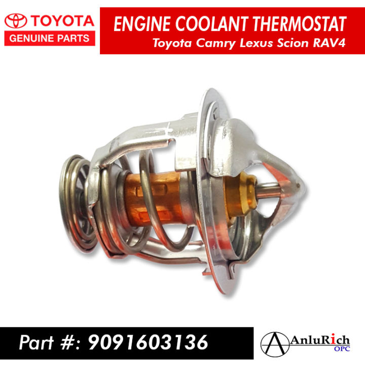 Engine Coolant Thermostat 90916-03136 for Toyota Camry Lexus Scion RAV4 ...