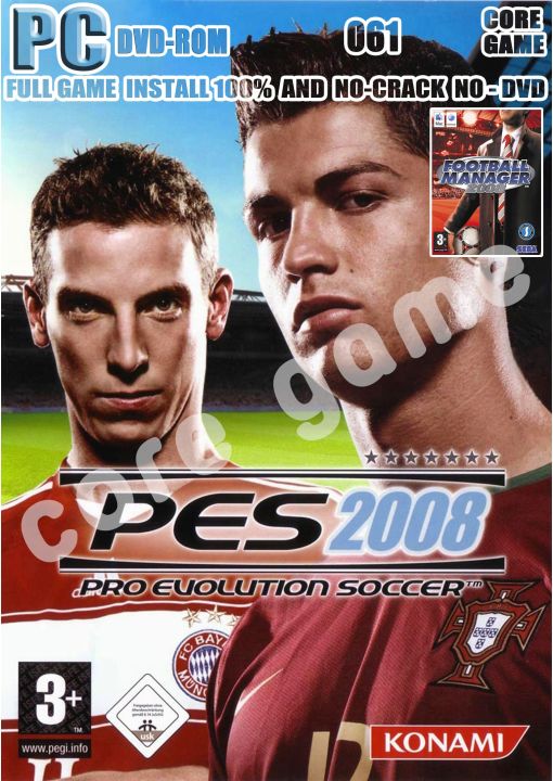 PES 2008 pro evolution soccer 2008 (+FM 2008) แผ่นเกมส์ แฟลชไดร์ฟ เกมส์คอมพิวเตอร์ PC โน๊ตบุ๊ค ...
