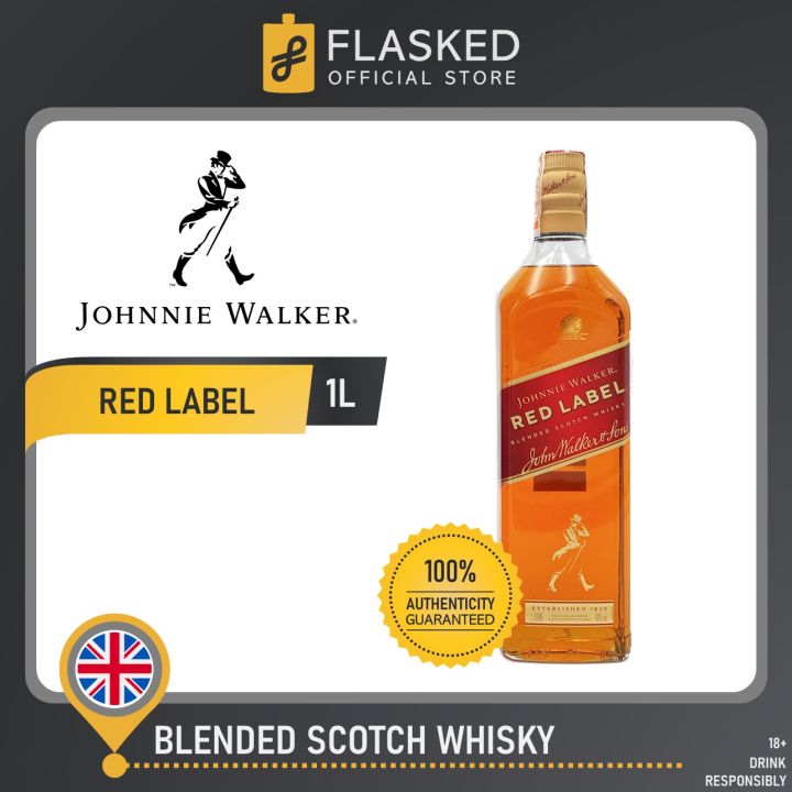 Johnnie Walker Red Label Whisky 1L (No Box) | Lazada PH