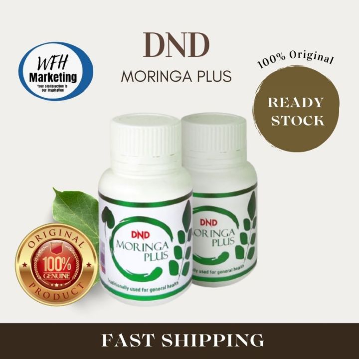 *Nutrition* ♘DND 100 ORIGINAL MORINGA PLUS - 60 VEGE CAPSULE PER BOTTLE♨ | Lazada