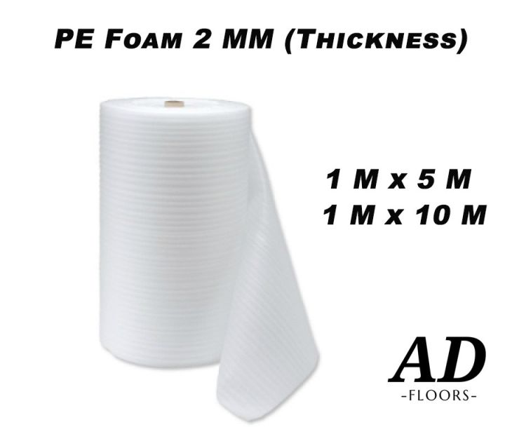 PE Foam Underlay Sheet 2 MM x 1 M x 5 M/10M (Flooring Underlay Sheet ...