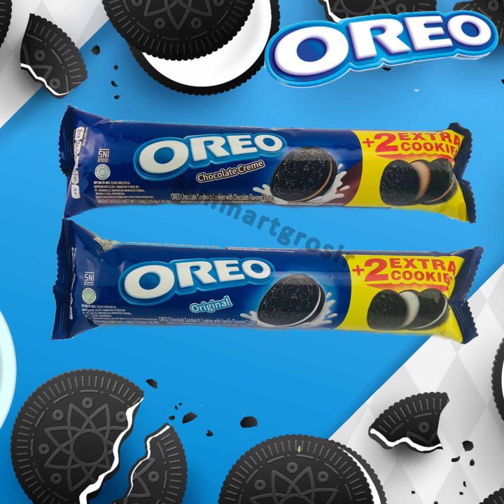 Biskuit Oreo / Biskuit Sandwich Cream Cokelat / Cookies Varian Rasa ...