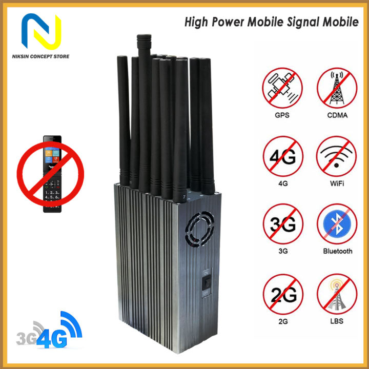 Handheld Mobile Phone Signal Portable 12-Way DIP SWITCH Signal Blockers ...