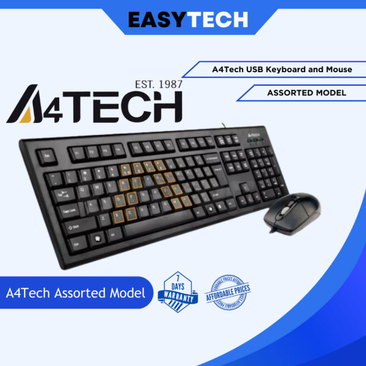 EASYTECH | USED A4TECH ORIGINAL US/CHINESE VERSION MOUSE + KEYBOARD ...