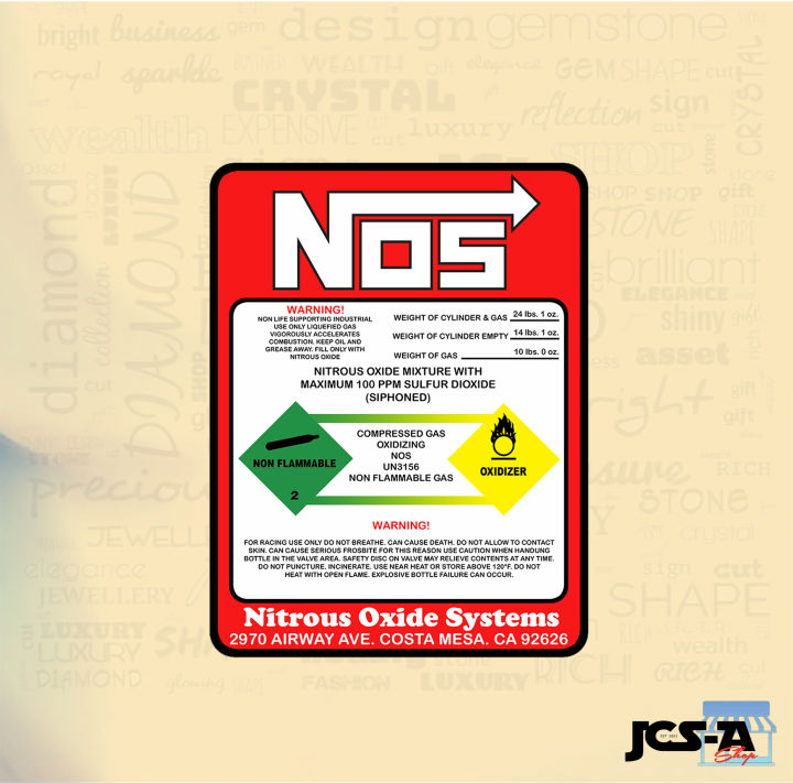 NOS Warning Sticker | Lazada PH