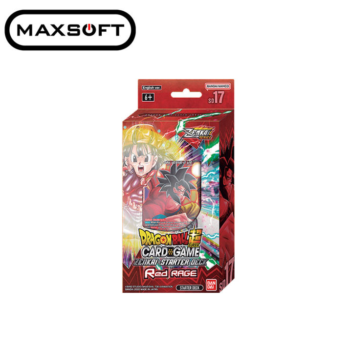 DRAGON BALL SUPER CARD GAME Starter Deck 17 -RED RAGE- [DBS-SD17 ...