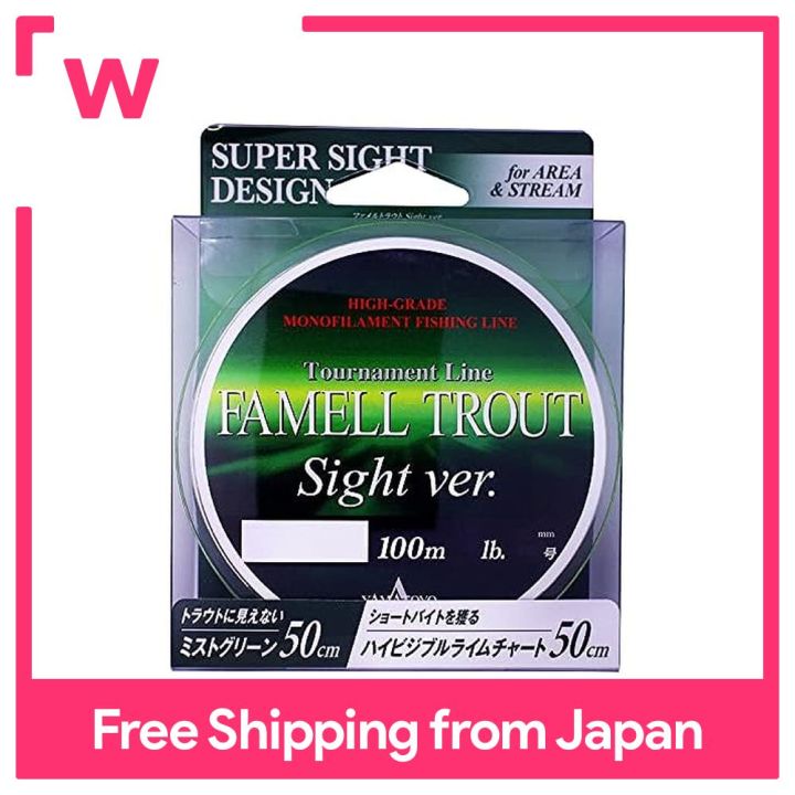 Yamatoyo Tegus (Yamatoyo) Famel Trout Sight Version 100m Mist Green & Lime Chart #1 | Lazada PH