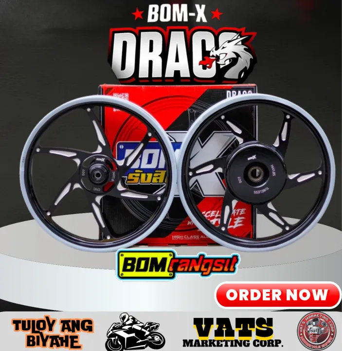 BOM RANGSIT BOMX DRACO CNC MAGS FOR MIOi125/M3 BLACK | Lazada PH