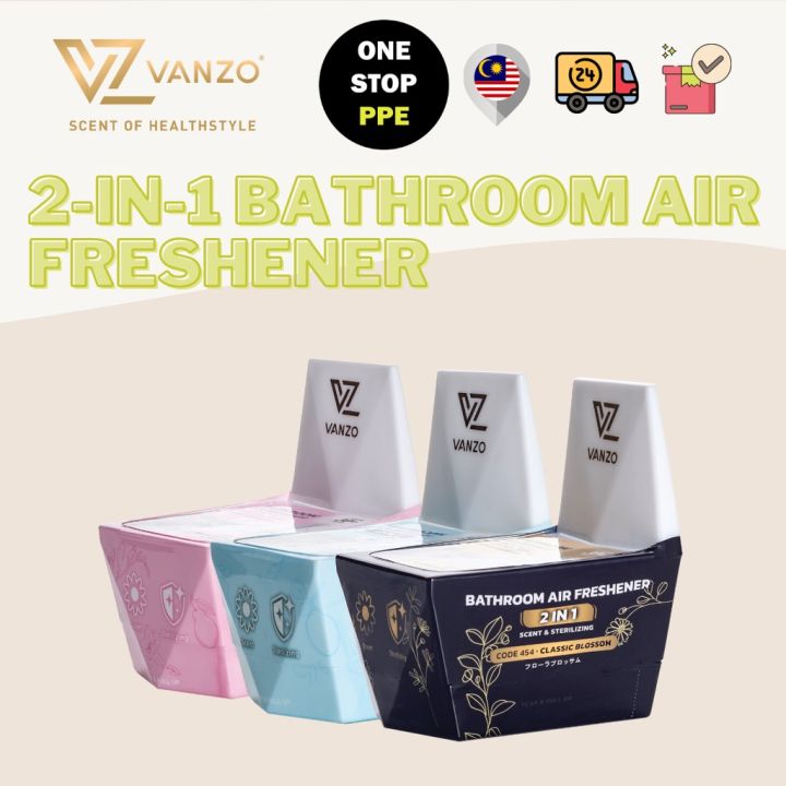 Vanzo 2-IN-1 Bathroom Airfreshener - 115g | Lazada