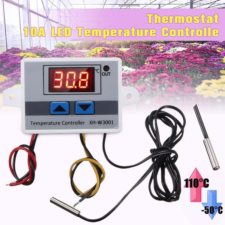 220V 10A Digital LED Temperature Controller Thermostat Control w/ Switch Probe | Lazada PH