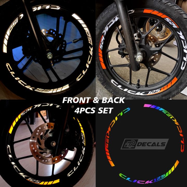 Honda Click 125/150/160 V1,V2 and V3 Compatible Mags Sticker Decals ...