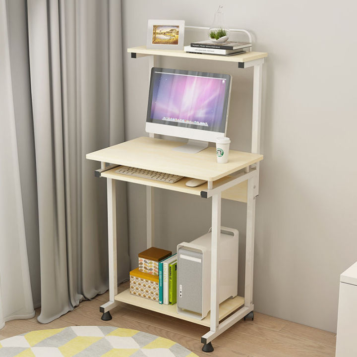 Desktop Computer desk space saver table bedroom minimalist desk pc ...