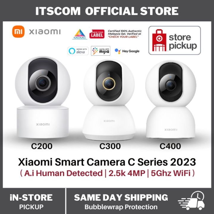 Xiaomi Smart CCTV Camera C200 / C300 / C400 HD Resolution Infrared ...