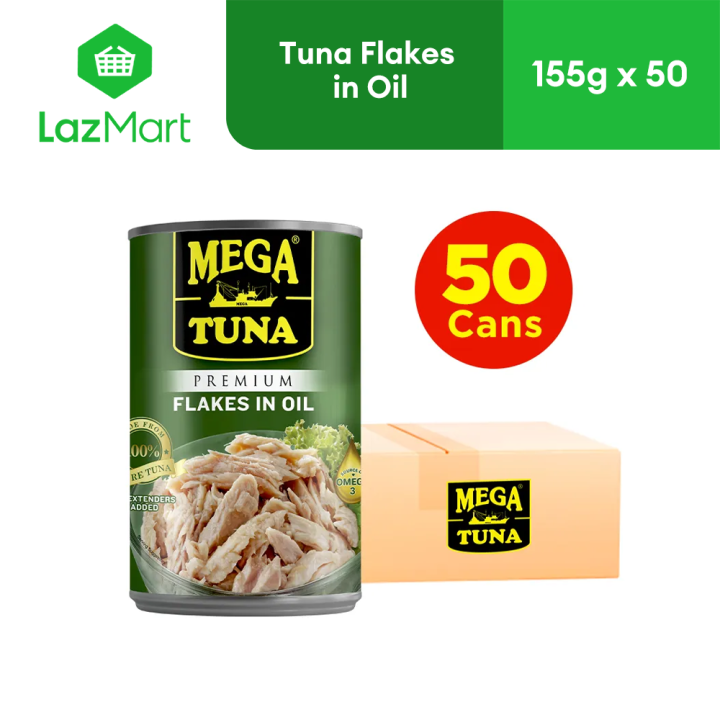 Mega Tuna Flakes in Oil 155g x 50 cans | Lazada PH