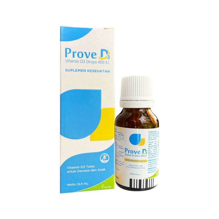 Prove D3 Drop Suplemen Vitamin D3 400 IU Original Kalbe Farma | Lazada ...