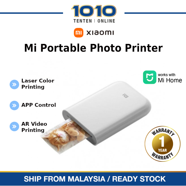 [Global Version] Xiaomi Mi Portable Photo Printer AR Printer 400dpi ...