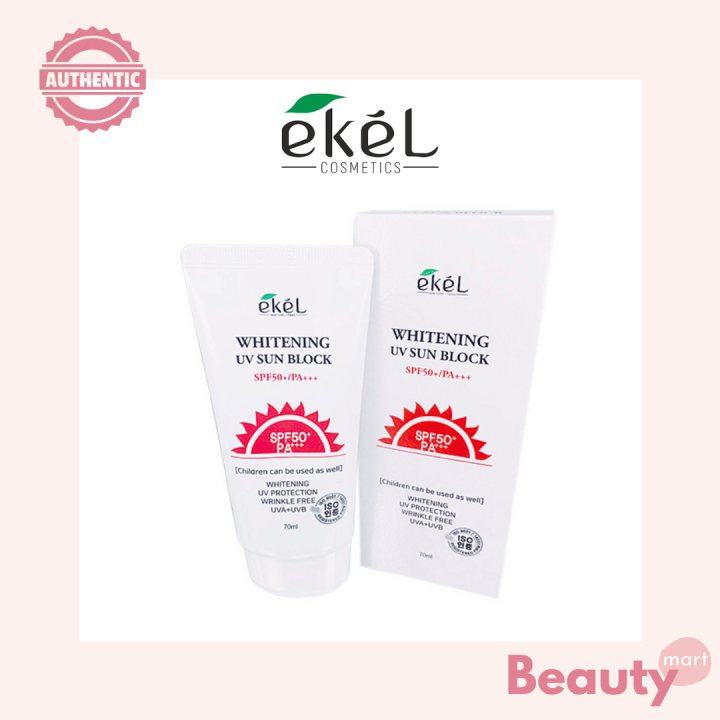 Korea Ekel Sunblock | Ekel Whitening Sunblock SPF50 PA+++ 70ml | Lazada PH