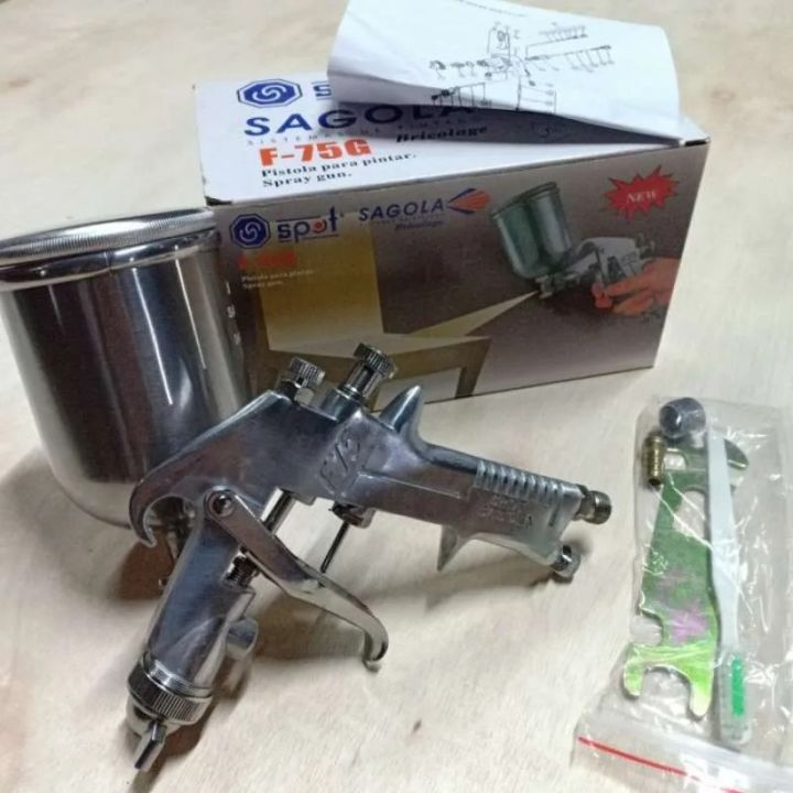 Spray Gun Sagola Alat Semprot Cat Tabung Atas F75G | Lazada Indonesia