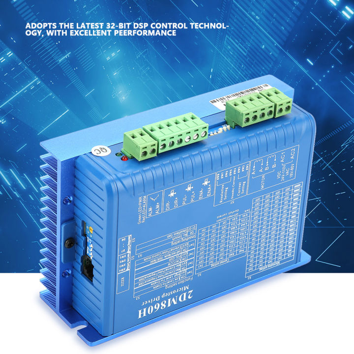 2 Phase Stepper Motor Driver CNC 2DM860H Digital Motor Driver Microstep ...