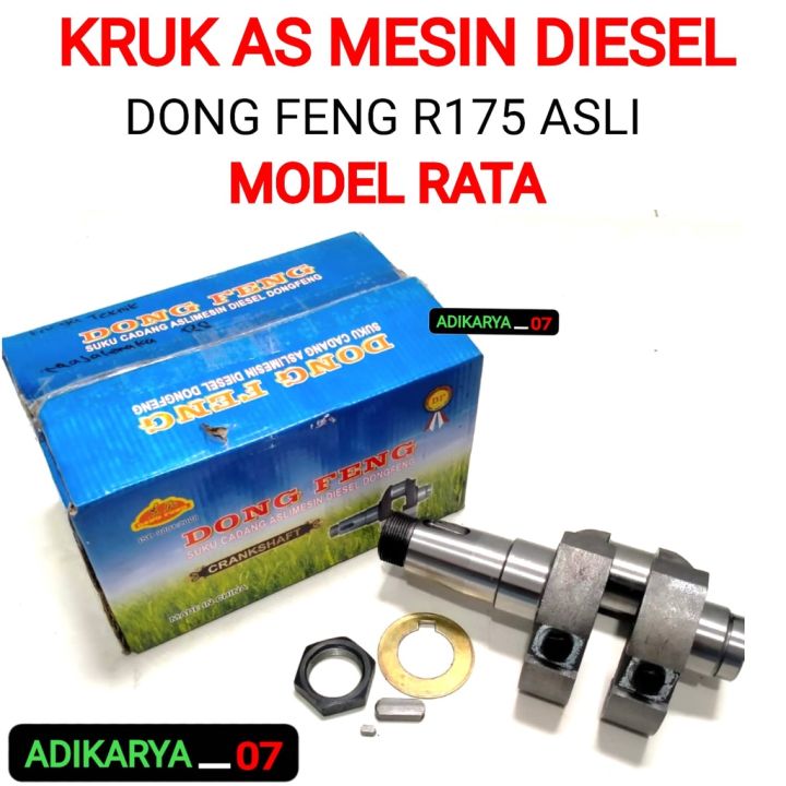 Crankshaft Mesin Diesel R175 Kruk As Mesin Diesel R175 Dong Feng ASLI ...