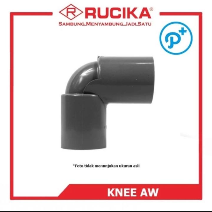 Fitting Pipa Knee Elbow pipa pvc rucika polos | Lazada Indonesia