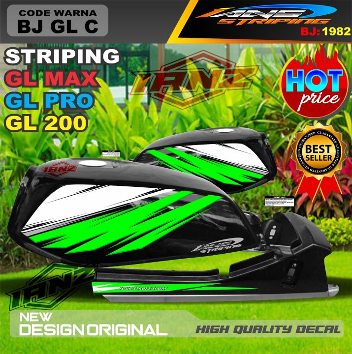 STIKER STRIPING GL PRO GL MAX / STIKER VARIASI BODY GL MAX / STRIPING ...