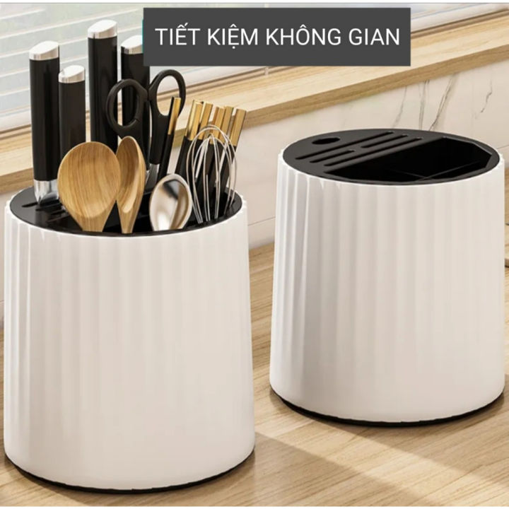 Khay tròn xoay 360 độ để đồ nhà bếp thông minh có đĩa thoát nước tháo ...