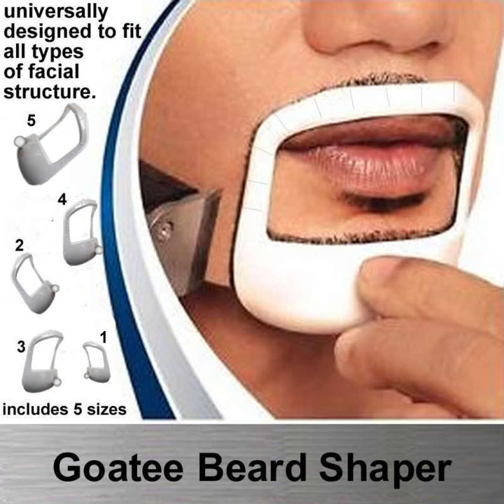 Beard Shaving Template MultiPurpose White 2 Sets Facial Hair Shaping ...