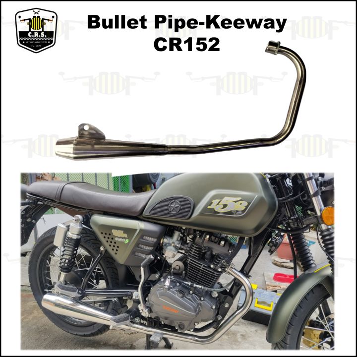 Keeway CR152 Bullet pipe plug and play with silencer-sold per piece ...