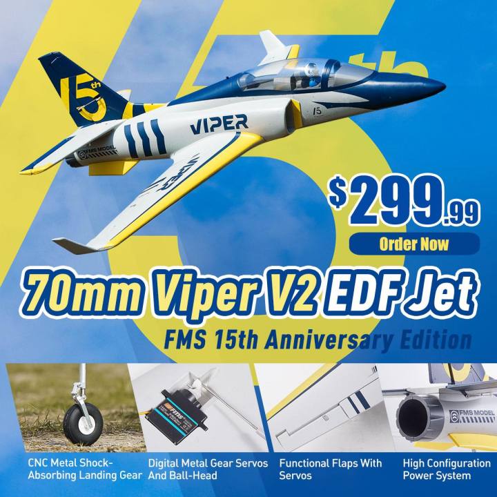FMS Viper 70mm EDF 15th Anniversary Edition PNP | Lazada PH