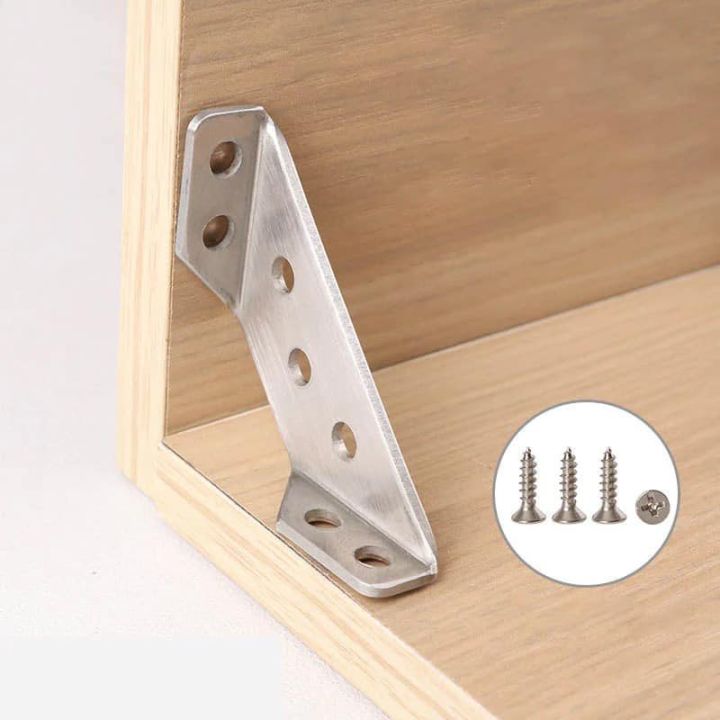 1pc Metal Trapeziform Angle Bracket for Shelves Joint Corner Connector ...