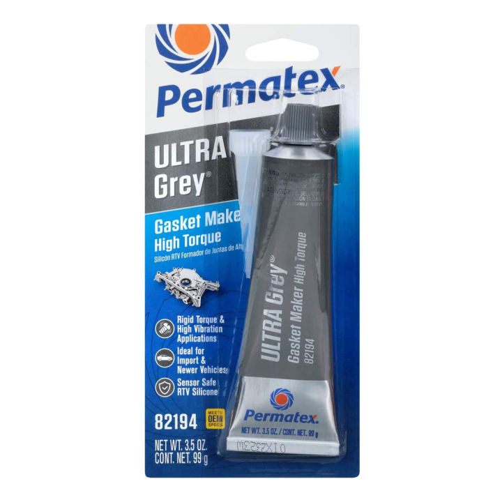 Permatex Ultra Grey Rigid High-Torque RTV Silicone Gasket Maker ...