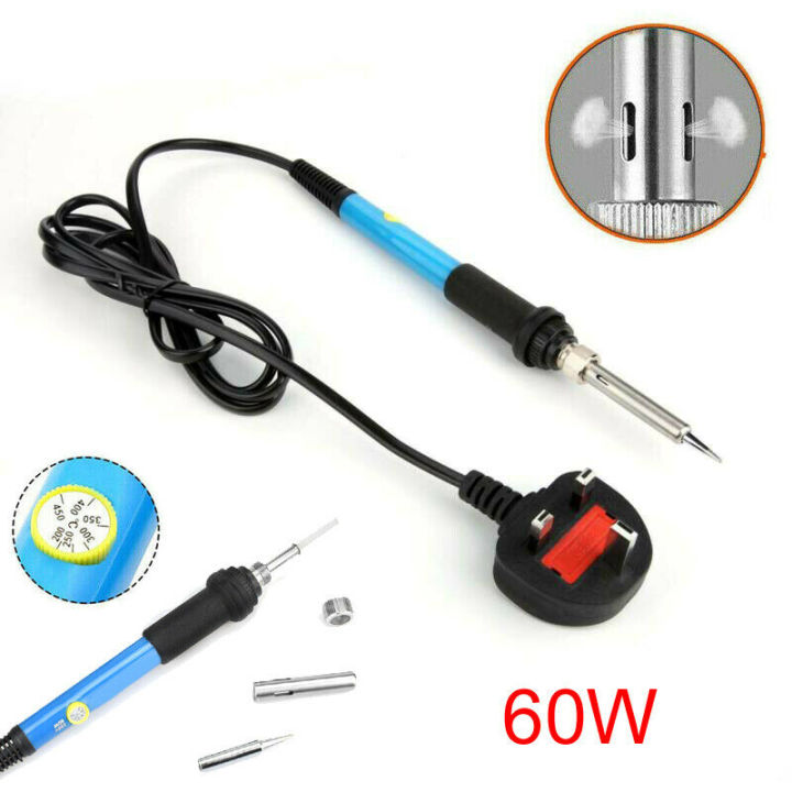 110V/220V 60W Soldering Iron Adjustable Temperature Electric Solder Iron Rework Station Welding ...