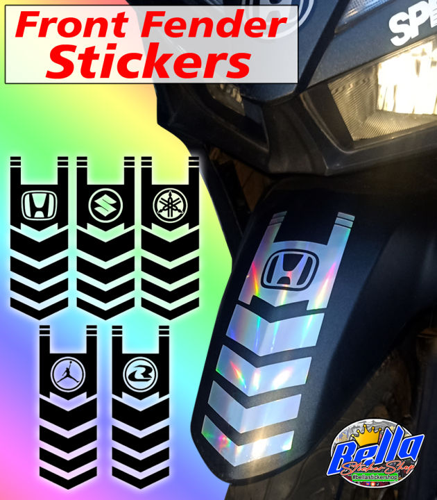 FRONT FENDER STICKER, Cutout Vinyl Sticker Water Proof, never fade ...
