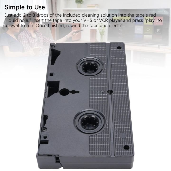 VHS VCR Head Cleaner VCR VHS Head Dry Type Cleaner Cleaning Kit Video ...