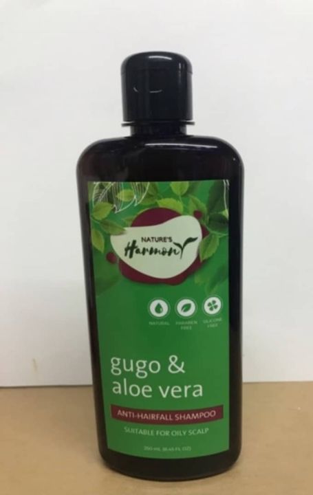 NATURES HARMONY GUGO & ALOE VERA Anti-Hairfall Shampoo 250ml (Suitable ...