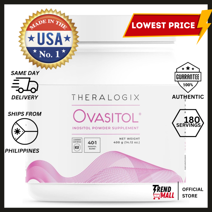 Theralogix Ovasitol Inositol PCOS Powder 180 Servings 90 Day Supply ...