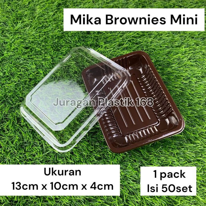 Mika Brownies Mini - Isi 50Pcs / Tray Muffin Cupcake Kotak Puding Kue Tart | Lazada Indonesia
