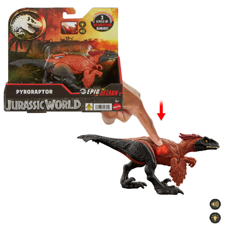 Jurassic World Epic Attack Dino Pyroraptor Pack | Lazada PH