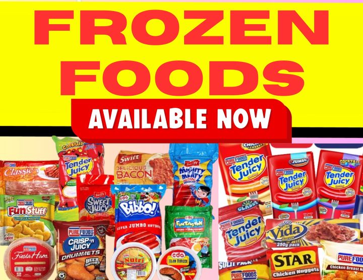 Frozen Food Available here signage - laminated heavy duty | Lazada PH