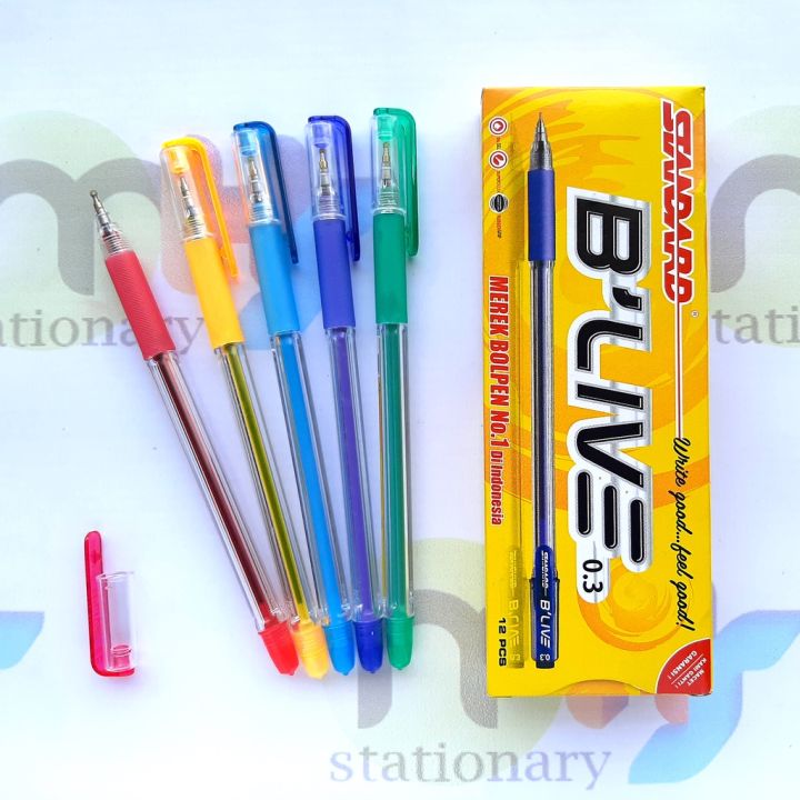 Gel Pen Pulpen Pena STANDARD BLIVE B'LIVE 0.3 / BLIVE NOX B'LIVE NOX 0. ...