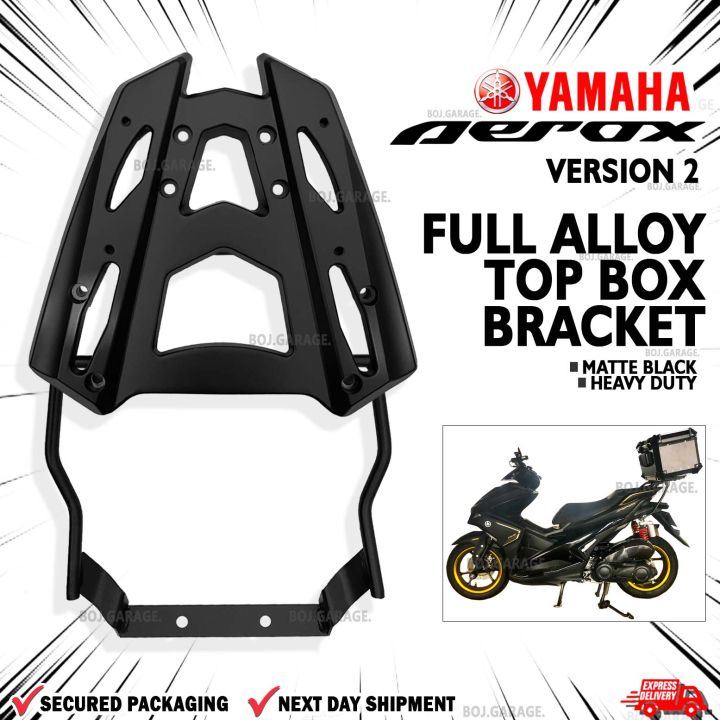 AEROX 155 Version 2 top box Bracket *Hindi Maalog Full Alloy Heavy duty ...