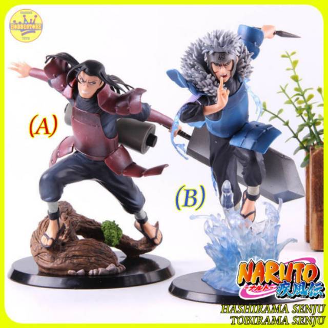 Action Figure Naruto HASHIRAMA & TOBIRAMA SENJU - Miniatur Pajangan ...