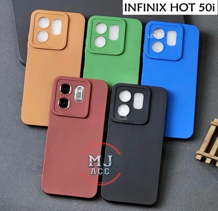 CASING HP INFINIX HOT 50I CASE MACARON PRO CAMERA SOFTCASE TERBARU ...