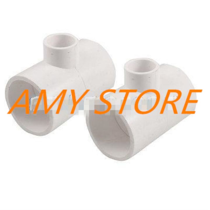 ขั้วต่อแบบสามทางสำหรับ FITTING Pipa PVC ทีออฟ2ชิ้น40มม. ถึง20มม. สีขาว ...