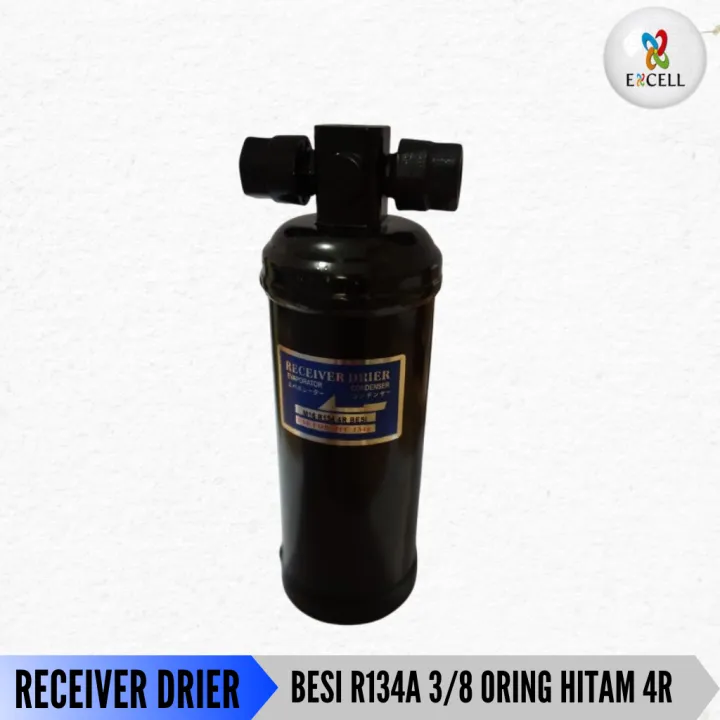 Receiver Drier Dryer Filter Ac Mobil Besi r134 r134a 3/8 Oring Hitam 4R ...