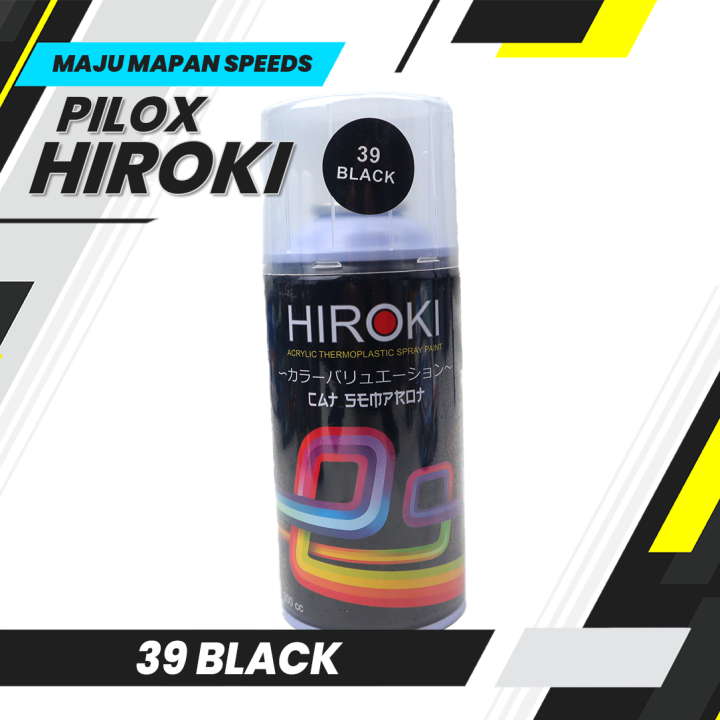 Cat Semprot Pilox Hiroki Black 39 / Pilox Hitam Hiroki | Lazada Indonesia