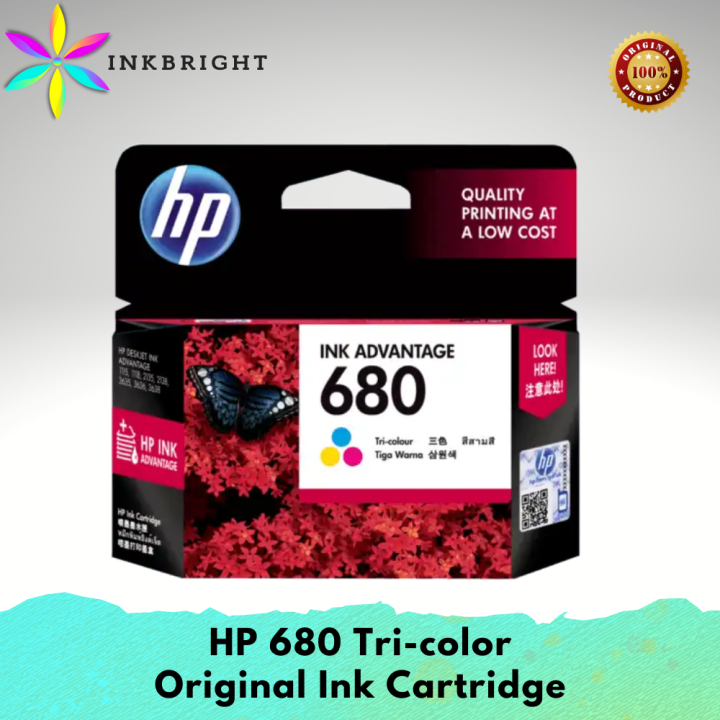HP 680 Tri-color Original Ink Advantage Cartridge (680C HP680C) | Lazada PH