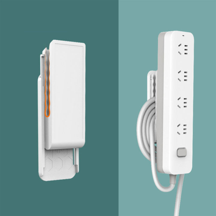 Self-Adhesive Socket Fixer Wall Socket Plug Storage Shelf Multi-Purpose ...